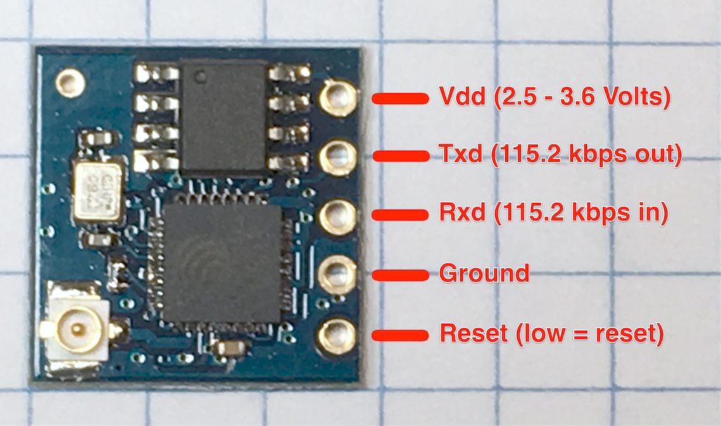 Seeed ESP8266 WiFi Breakout Board Pinout | www.rolfje.com